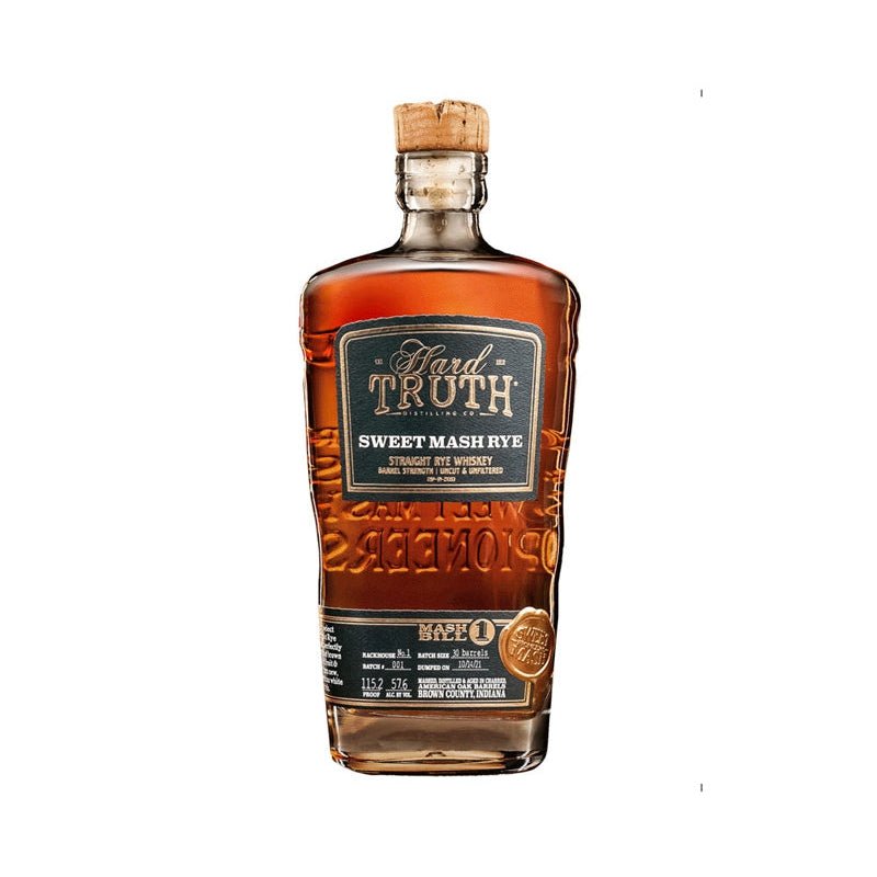 Hard Truth Straight Rye Whiskey Limited Edition Sweet Mash Rw1 4 Yr 10 ...